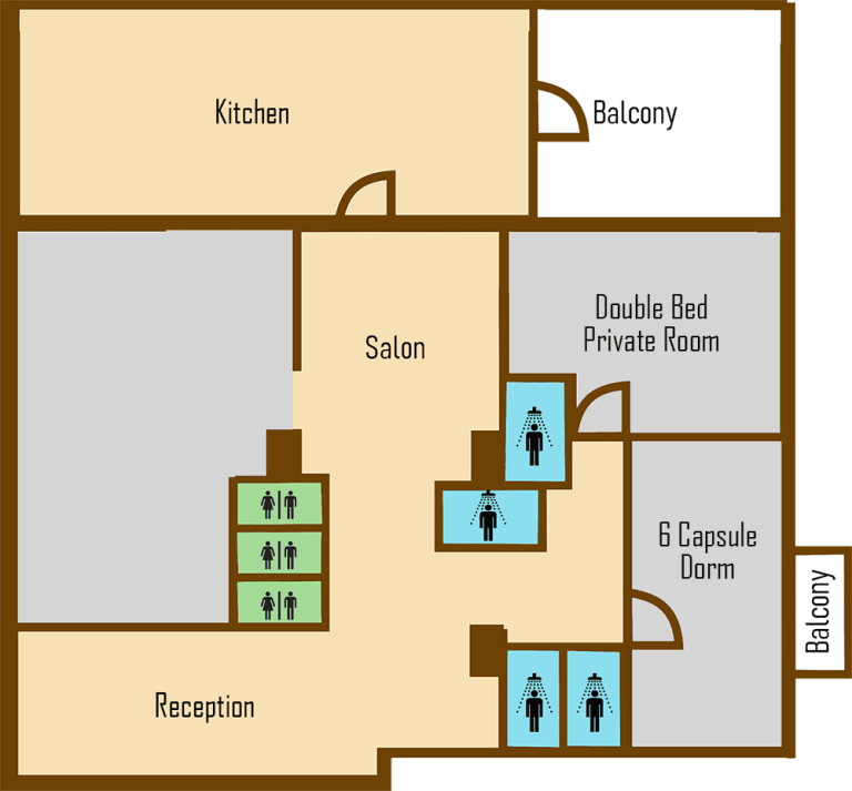 12 Capsule Dorm - Ulaanbaatar Hostel